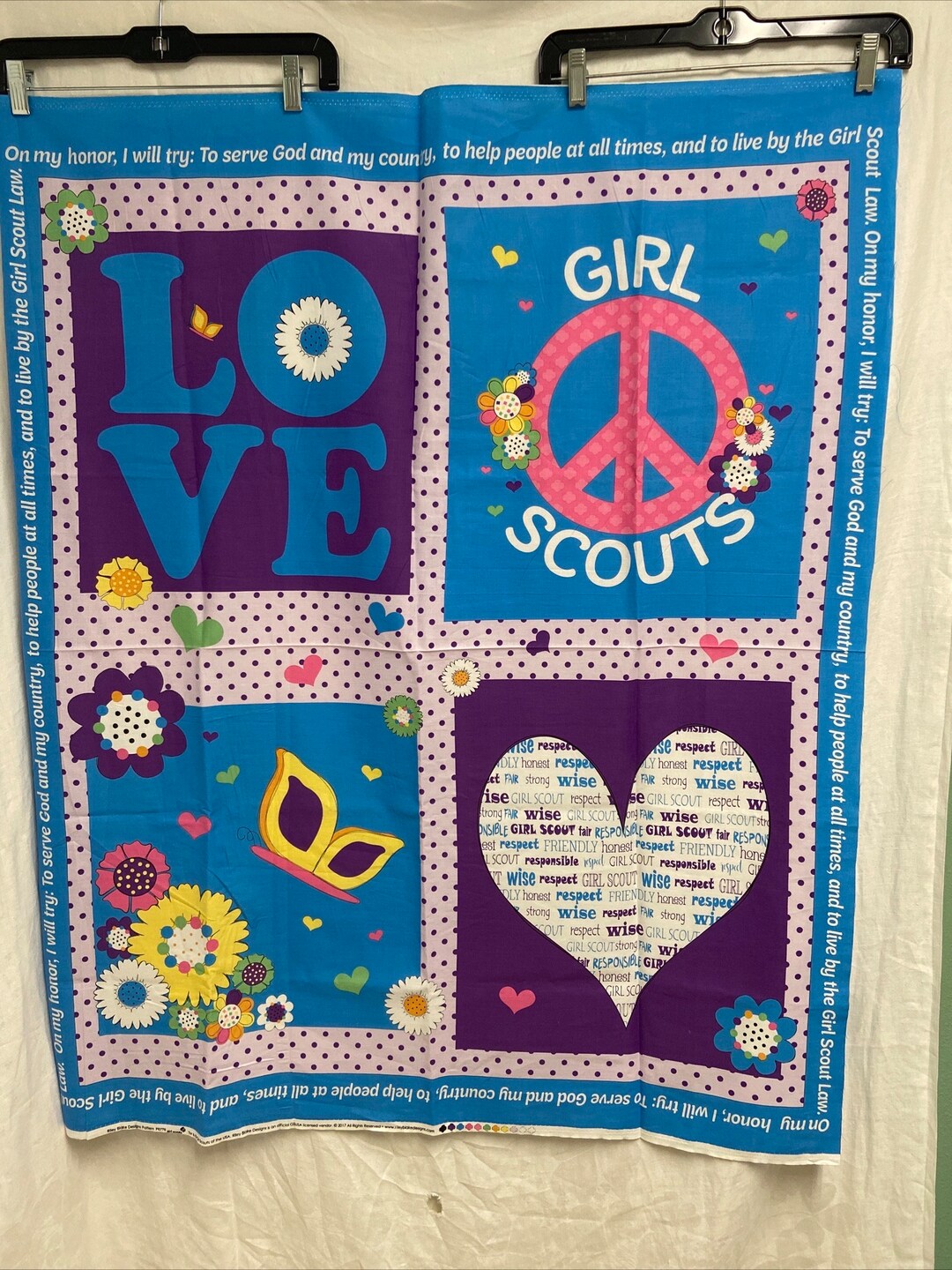 Girl Scout Riley Blake Fabric Quilt Panel - 100% Cotton - Etsy