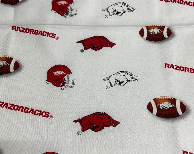 Razorback Cotton Fabric Fat Quarter Licensed Razorback Print - Etsy