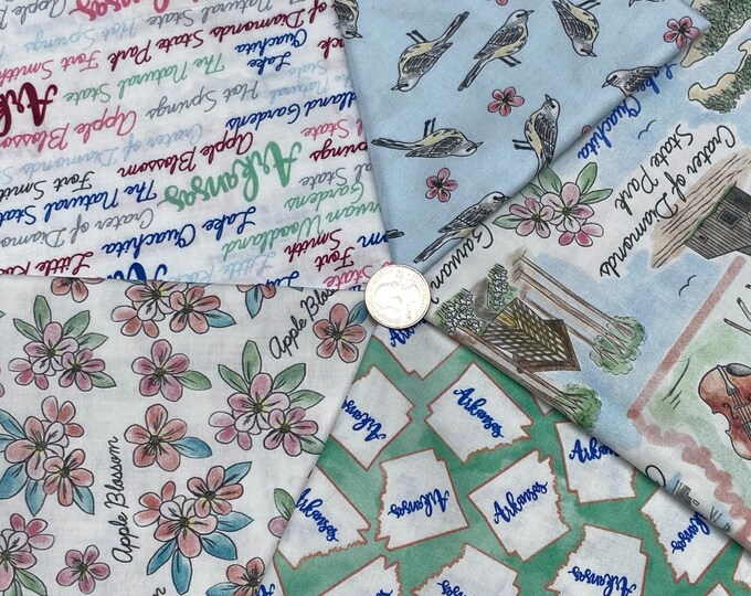 Arkansas State Pride 6 Piece Fat Quarter Fabric Bundle - Etsy