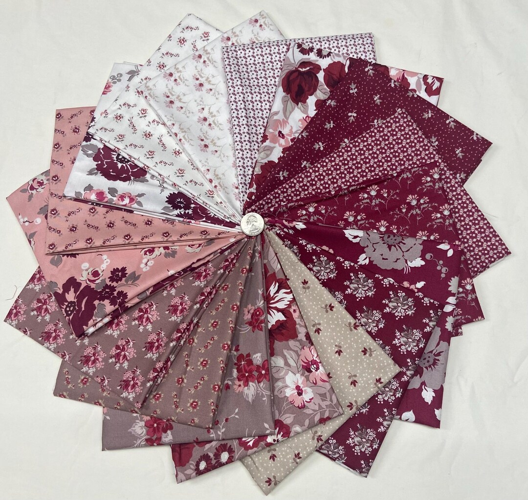 Riley Blake Heartfelt by Geri Robinson 17 Fat Quarter Bundle - Etsy