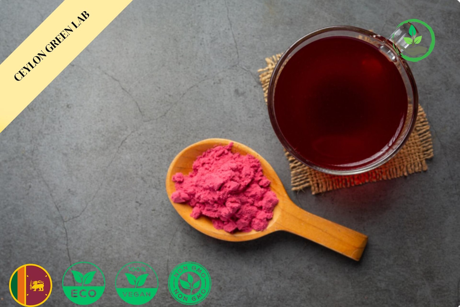 Hibiscus Flower Powder | Pure Dried Hibiscus Sabdariffa | Natural ...