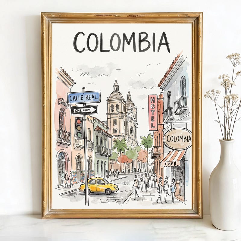 Colombia Poster - Etsy