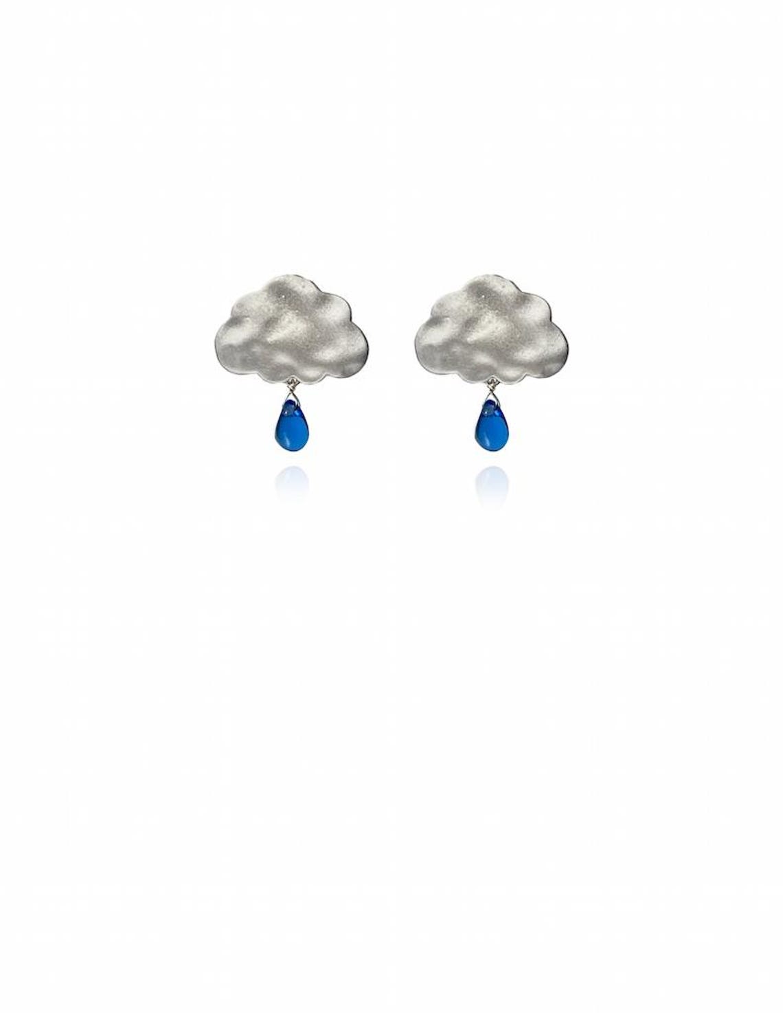 SUMMER RAIN - Cloud Rain Earrings-cute Earrings-kawaii - Etsy