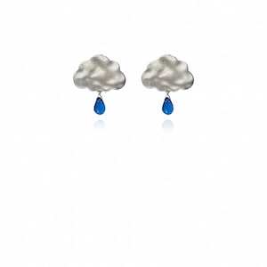 SUMMER RAIN - Cloud Rain Earrings-cute Earrings-kawaii - Etsy