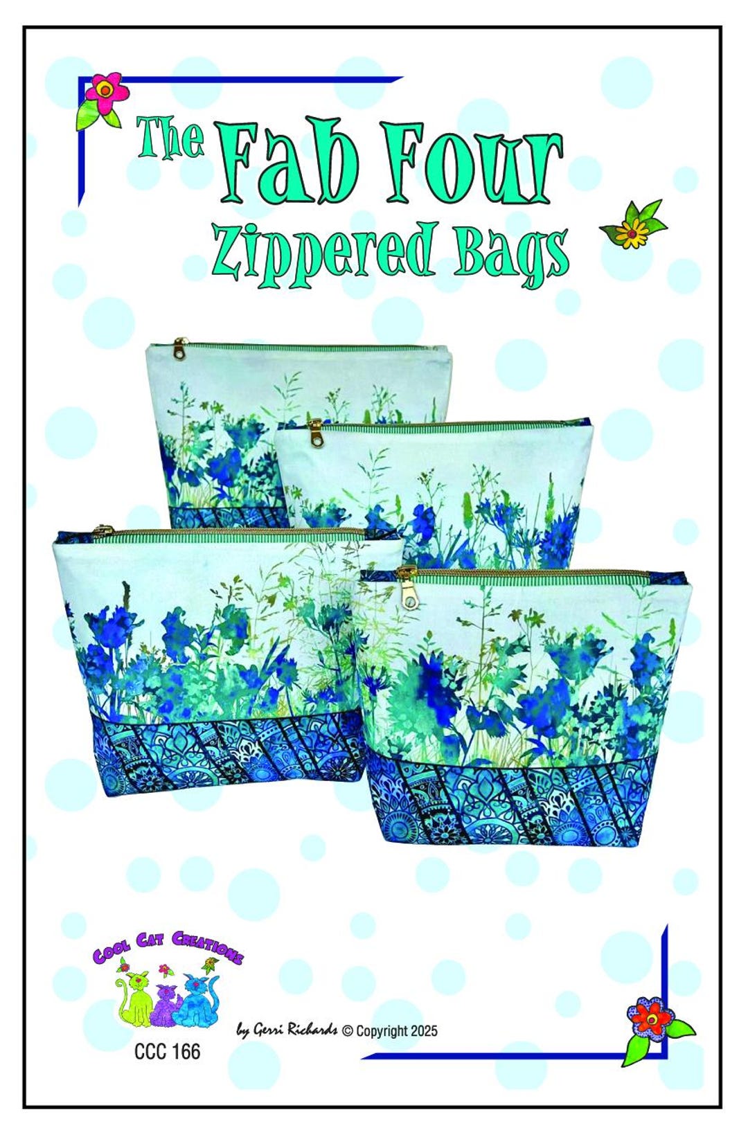 The Fab Four Zippered Bags Pattern This is a PDF or Downloadable ...