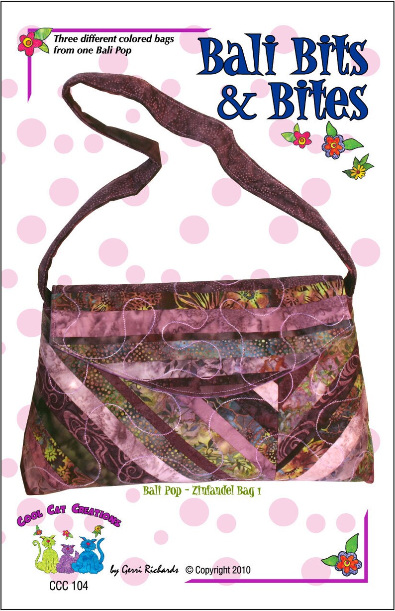 Jelly Roll Friendly Bag/purse Pattern by Cool Cat Creations | Etsy