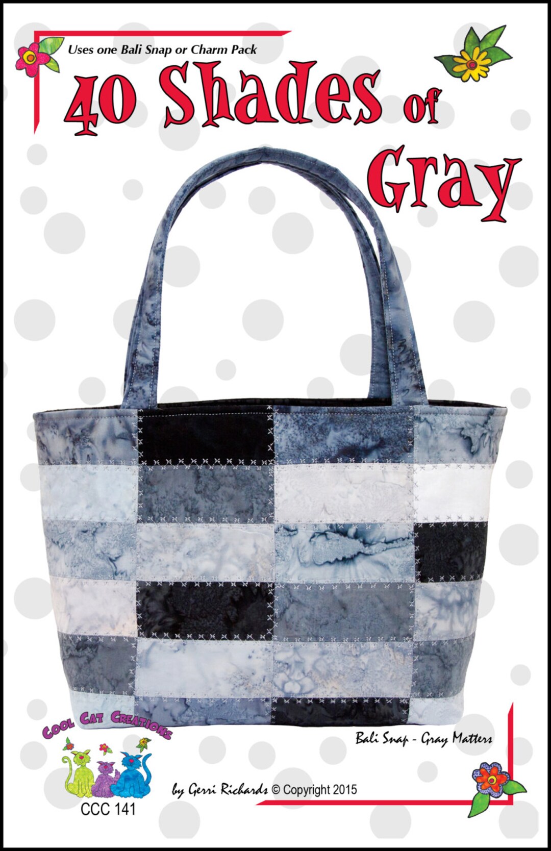 Digital Pattern 40 Shades of Grey PDF Pattern for Quilted Bag Made With ...