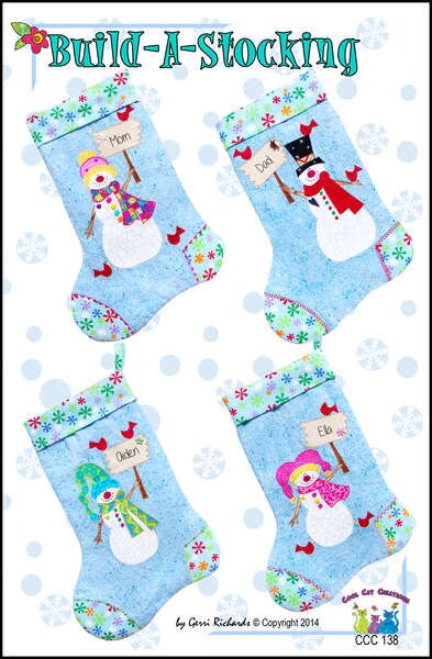 Digital Pattern for Build-a-snowman Stocking .pdf Pattern, Design Your ...