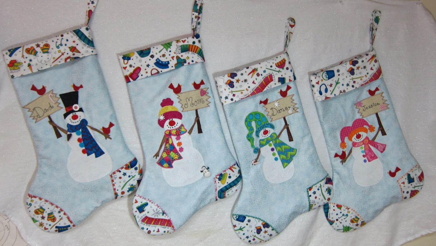 Digital Pattern for Build-a-snowman Stocking .pdf Pattern, Design Your ...