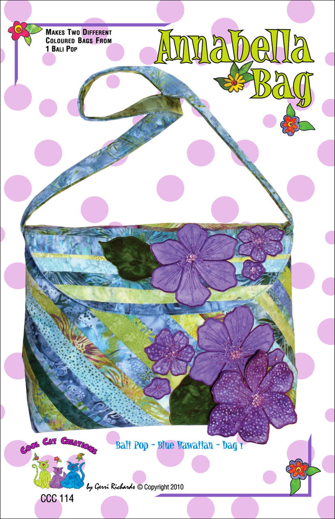 Annabella Bag Pattern, for Large Pieced and Appliqued, Beaded Bag From ...