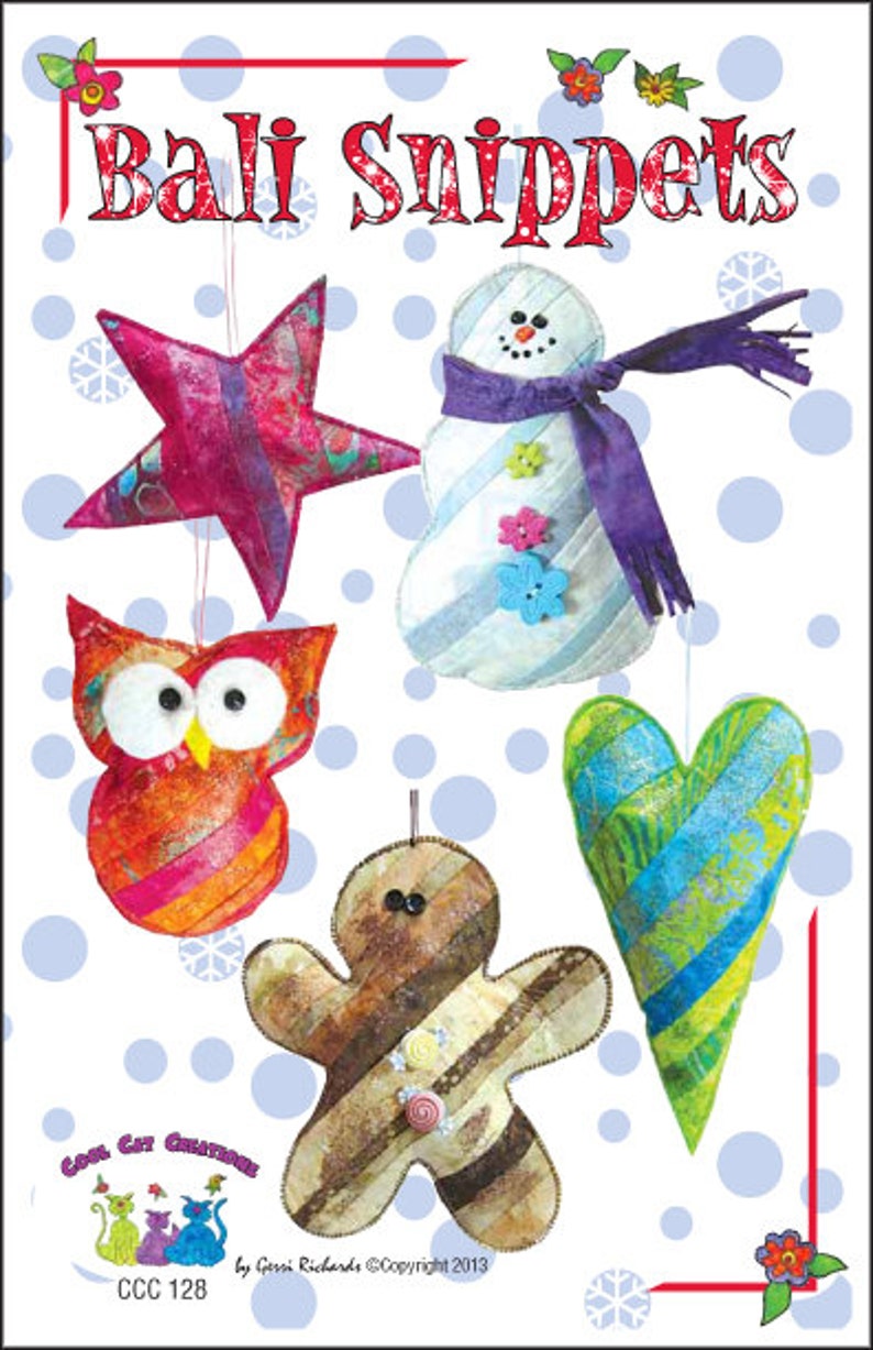 Bali Snippets Pattern Bycool Cat Creations Make Owls Hearts - Etsy