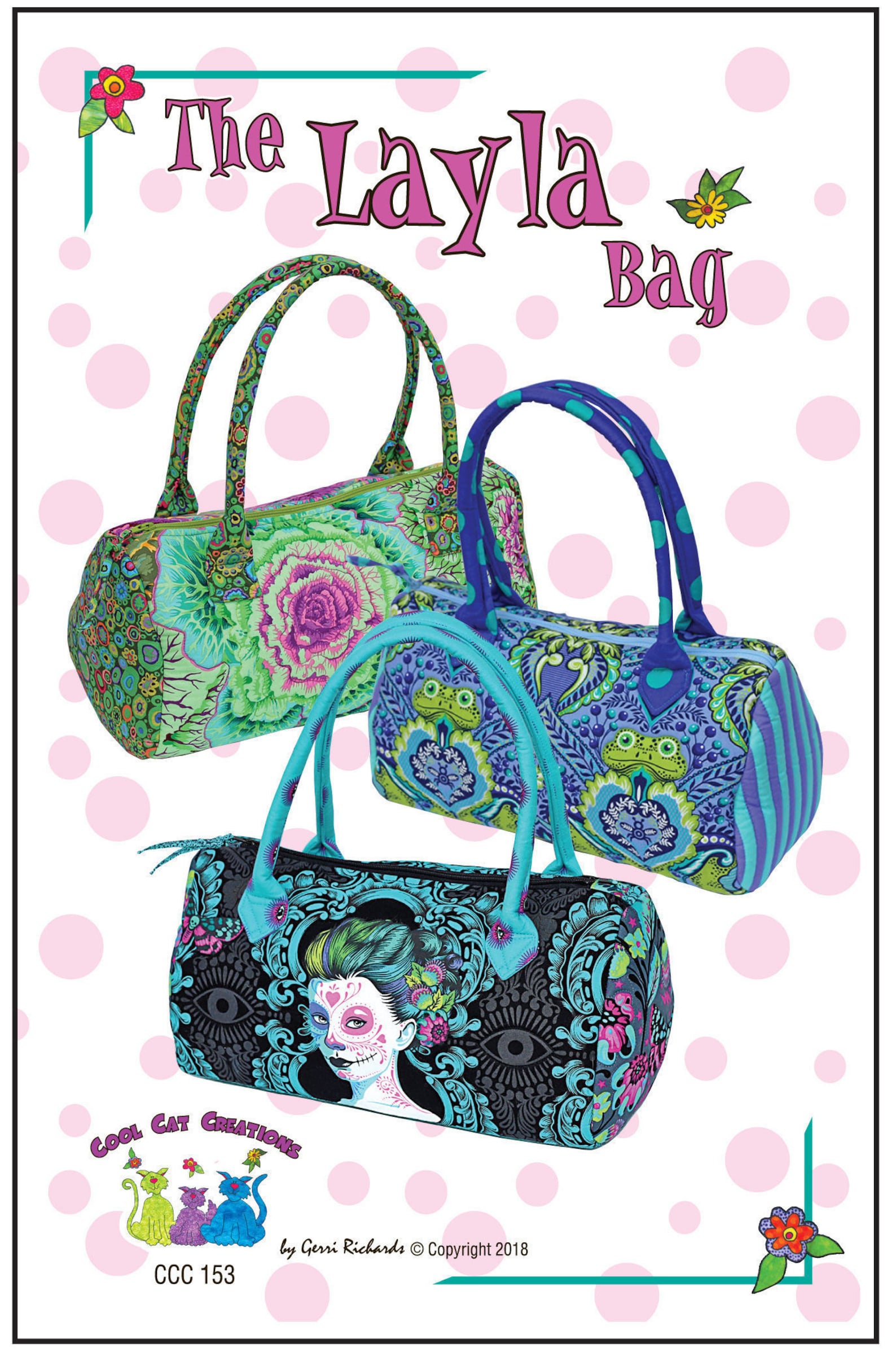The Layla Bag Pattern From Cool Cat Creations Sew a Cute - Etsy