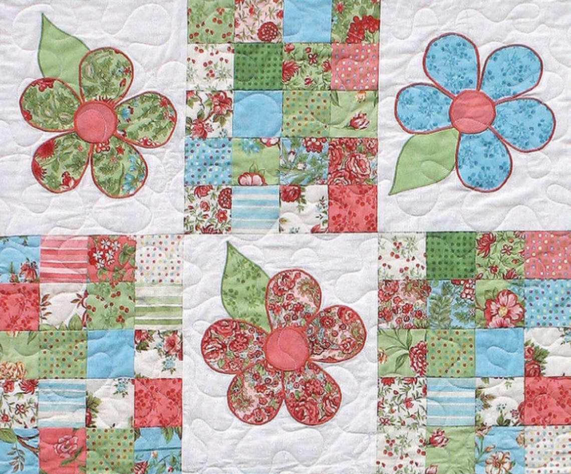 Crazy Daizy Quilt Pattern by Cool Cat Creations Lap to Queen Sizes - Etsy