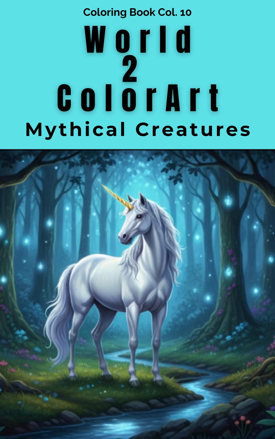 Fantasy Creatures Coloring Book | Mythical Beasts | Printable Pages ...