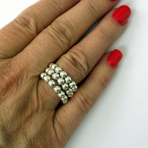 Silver Stacking Ring, Adjustable Solid Sterling Silver Stack Ring ...