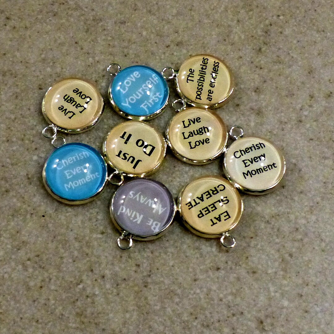 Add on Initial Charm, Word Charm, or Photo Charm Personalized Glass ...