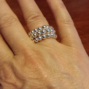 Silver Stacking Ring, Adjustable Solid Sterling Silver Stack Ring ...