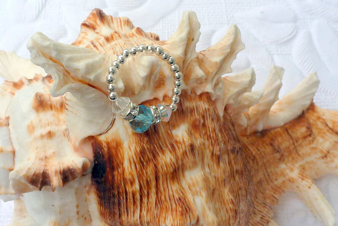 Something Blue Toe Ring Beach Wedding Jewelry Bridal Shower - Etsy