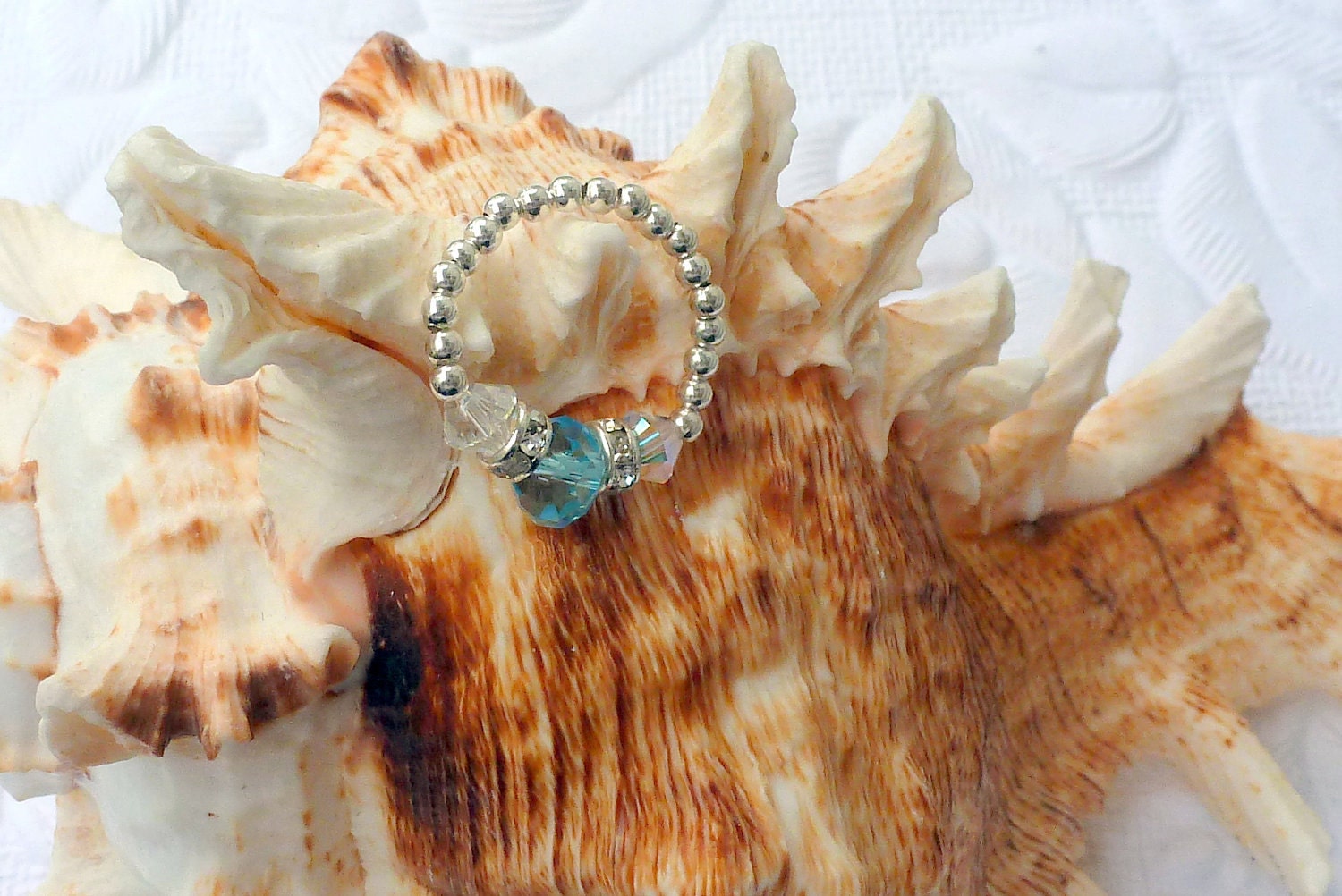 Something Blue Toe Ring Beach Wedding Jewelry Bridal Shower - Etsy