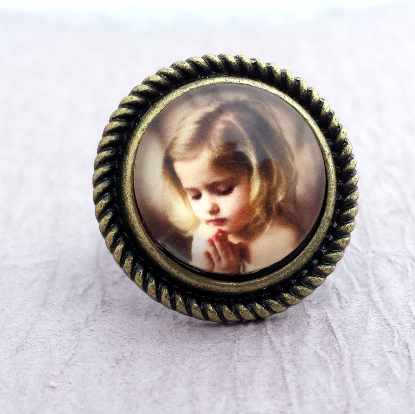 Custom Photo Ring Picture Ring Photo Jewelry Grandma Ring - Etsy