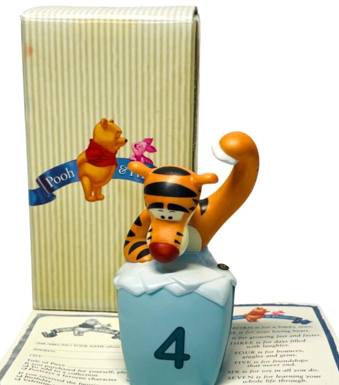 Disney Pooh & Friends Tigger Figurine Giggles and Grin, IN ORIGINAL ...
