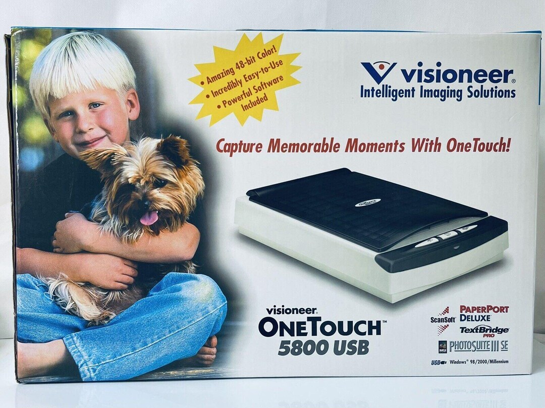 Flatbed Scanner Onetouch 48-bit Color, Photo Suite III Se-usb-visioneer ...