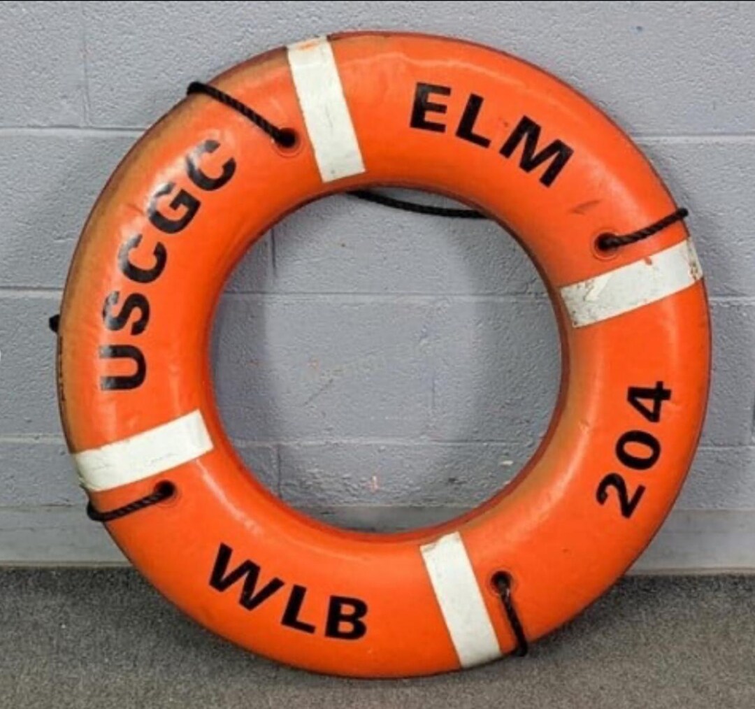Vintage USCGC Elm Life Bouy - Etsy
