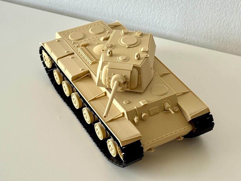 3D Printed KV-1 Heavy Tank Model Kit 1:35 Scale Soviet WWII Eastern ...