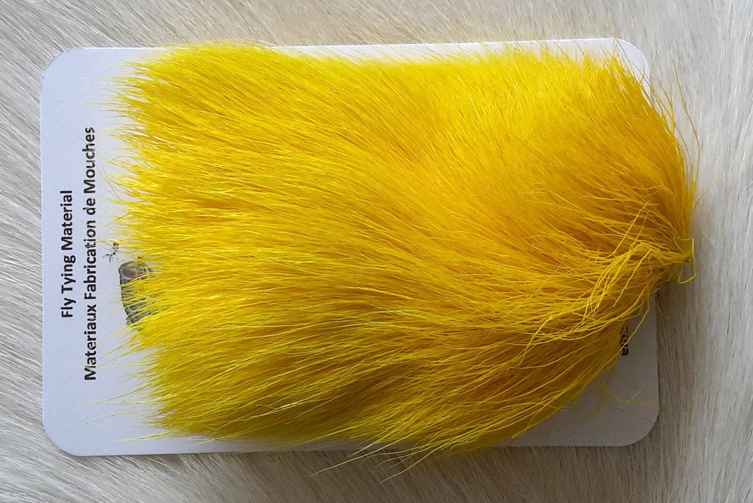 Fly Tying Material.. Deer Hair . Color Yellow/white. Fly Tying. Craft ...