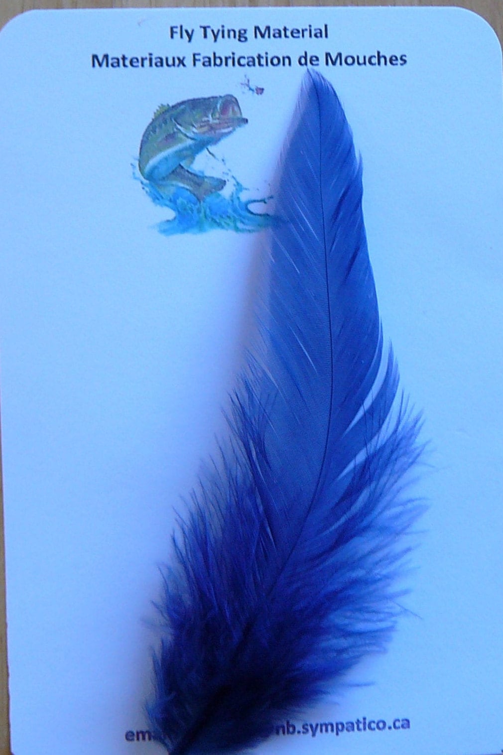 Strung... Fly Tying Material. Saddle Hackle Mix. Feather. Color. Blue ...