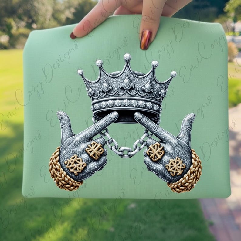 Urban Gangster Diamond Crown PNG, Bling King Hands Clipart, Luxury ...
