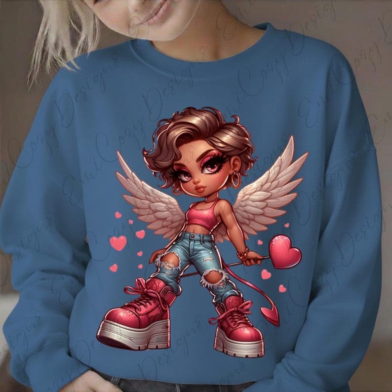Cupid Angel Girl | Urban Trap Designs | Fantasy Fan Art | Instant ...