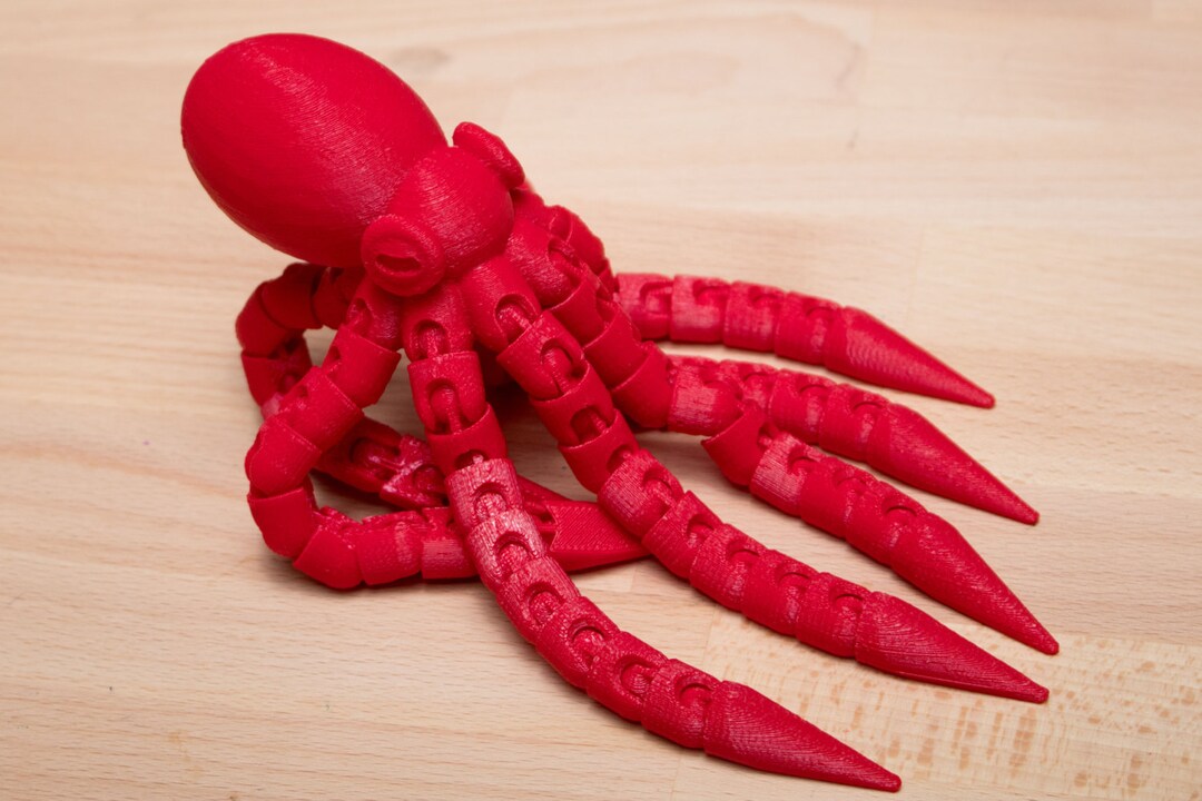 Octopus 3D Printed Bendable Toy - Etsy
