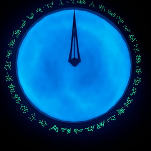 Glow in the Dark - Stargate Inspired Sci-fi Wall Clock - Etsy