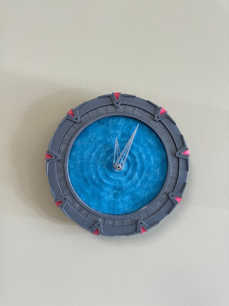 Glow in the Dark - Stargate Inspired Sci-fi Wall Clock - Etsy