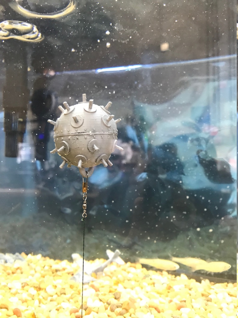 Floating Sea Mine Fish Tank Decor - Etsy