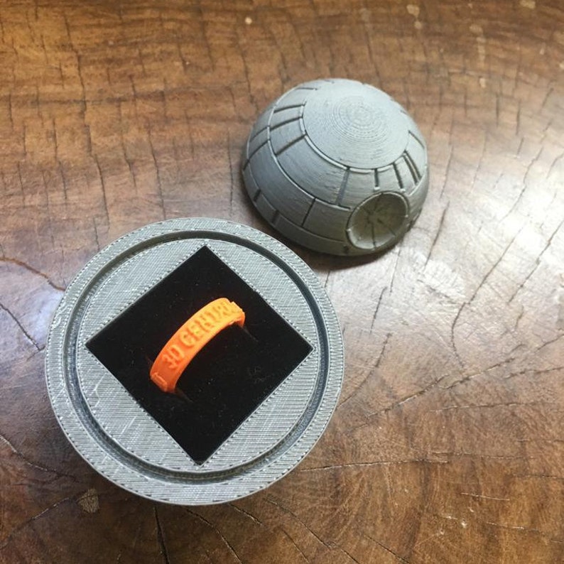 Death Star Ring Box 3D Printed Wedding Ring Box - Etsy