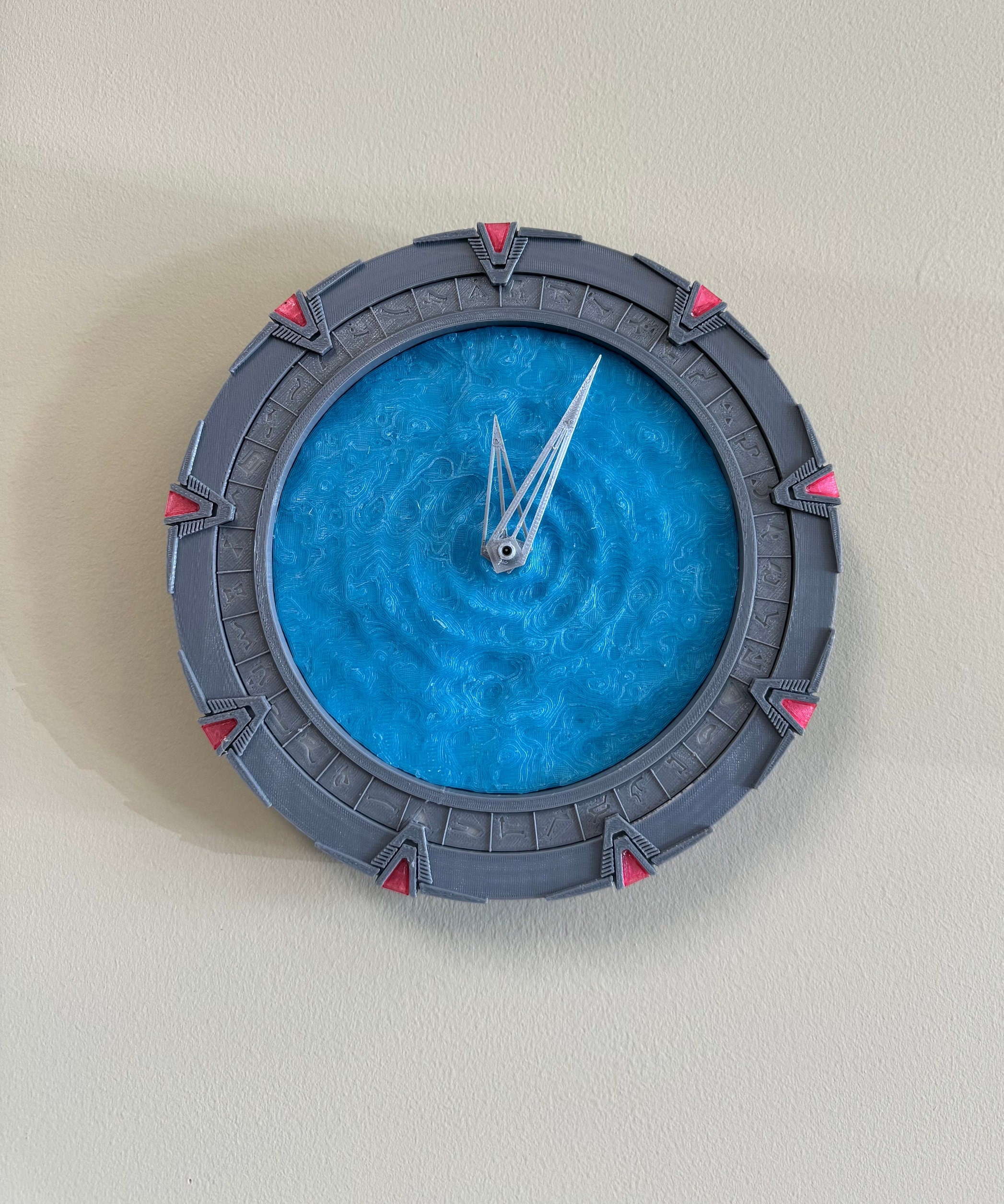 Glow in the Dark - Stargate Inspired Sci-fi Wall Clock - Etsy