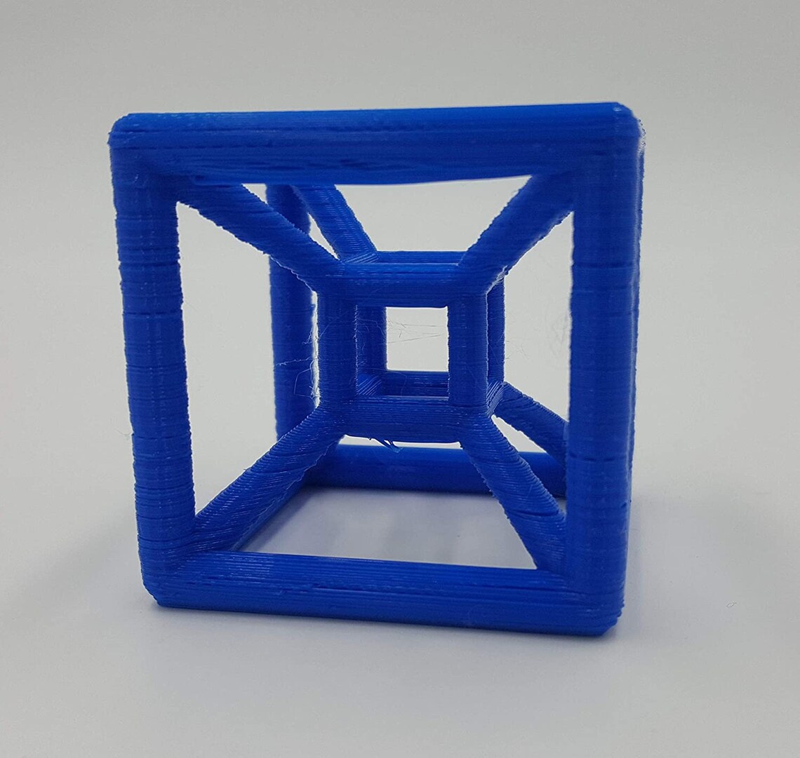 Hypercube Tesseract 3D Printed 4D Shape Math Gift and Learning - Etsy