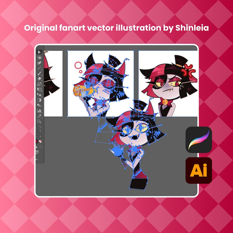 Alastor Emotes – Hand-drawn Hazbin Hotel Twitch & Discord (PNG Pack ...