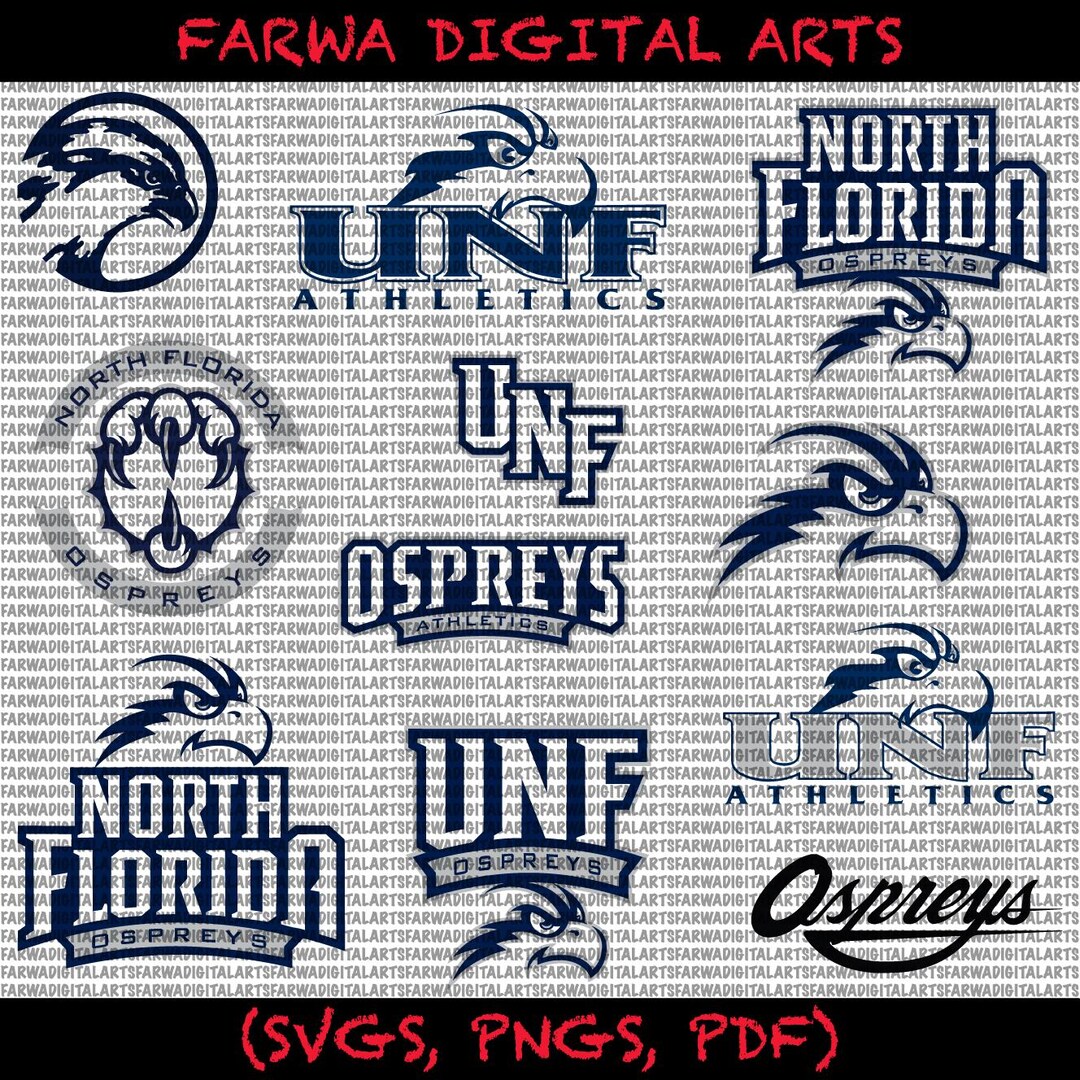 UNF High Quality File, Ospreys SVG, Athletics, Football, University ...