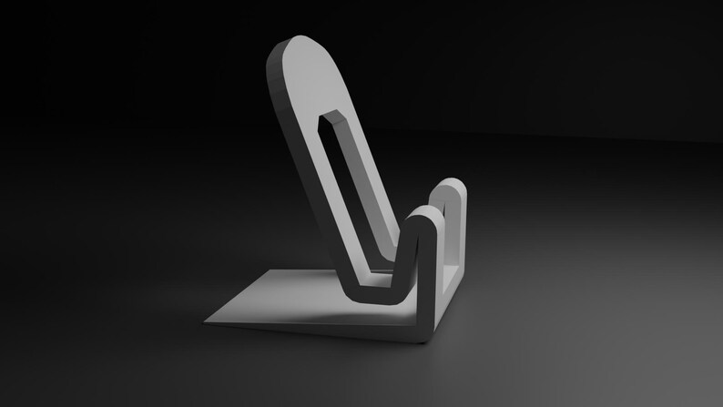 3D Printable Minimal Phone Stand STL | Modern Desk Organizer - Etsy