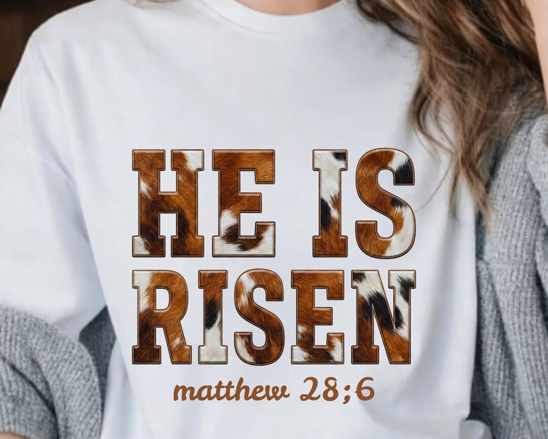 He is Risen Matthew 28:6 Quote PNG, Easter Religious Design, Jesus ...