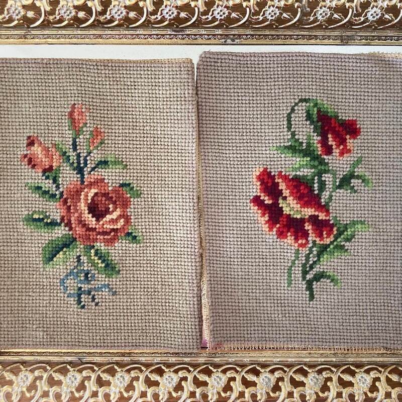 Floral Needlepoint - Etsy