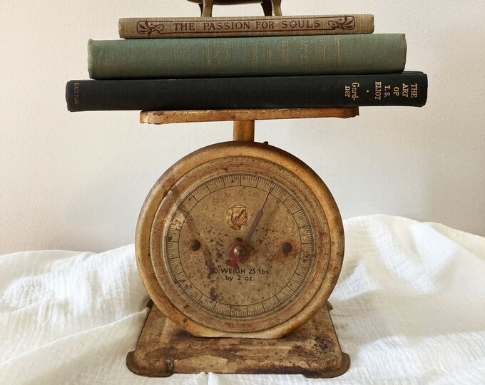 Antique Scale Old Farmhouse Kitchen Decor Vintage Rustic Display Stand ...