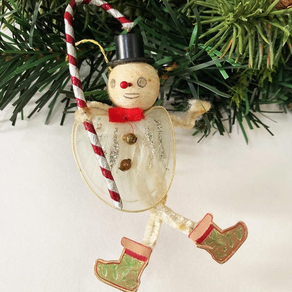 Spun Cotton Snowman - Etsy