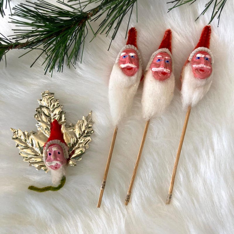 Clay Face Santa - Etsy