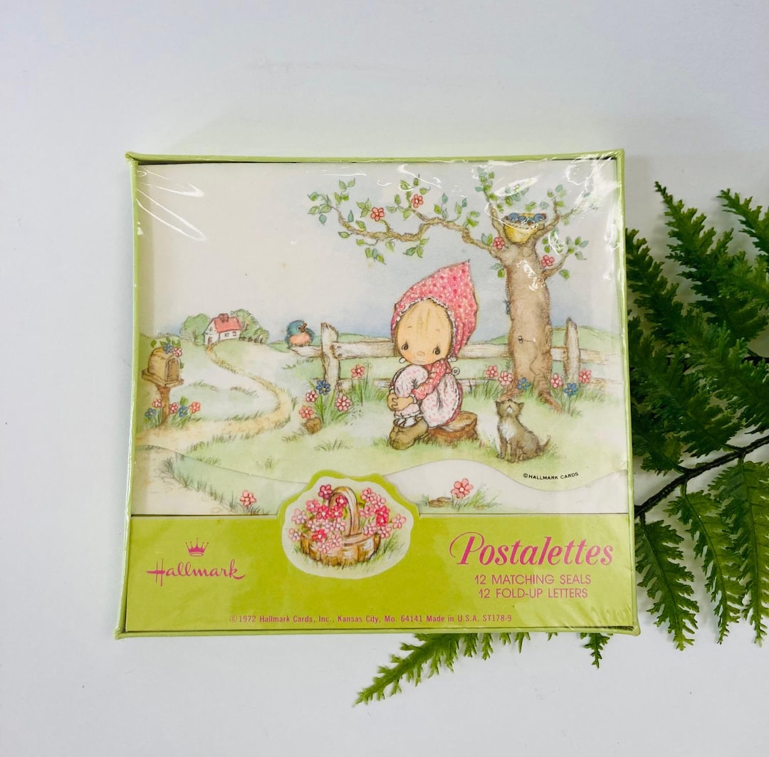 1972 Hallmark Betsey Clark Postalettes NOS Sealed Package of 12 Fold up ...