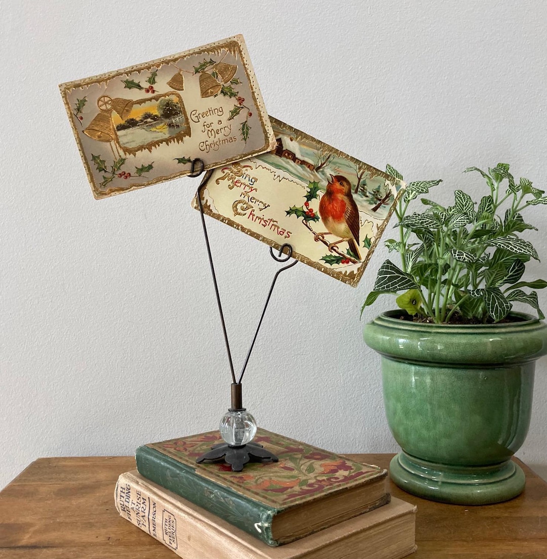 Photo Postcard Display Stand Wire Ephemera Holder - 90's Rare Find - Etsy