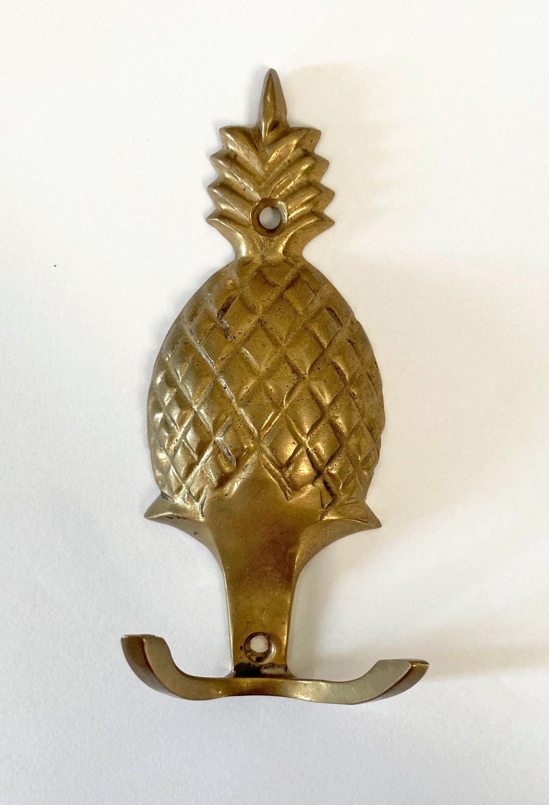 Vintage Brass Pineapple Wall Hook Robe Hook Kitchen Bath Livingroom Organizer Fixture - Etsy